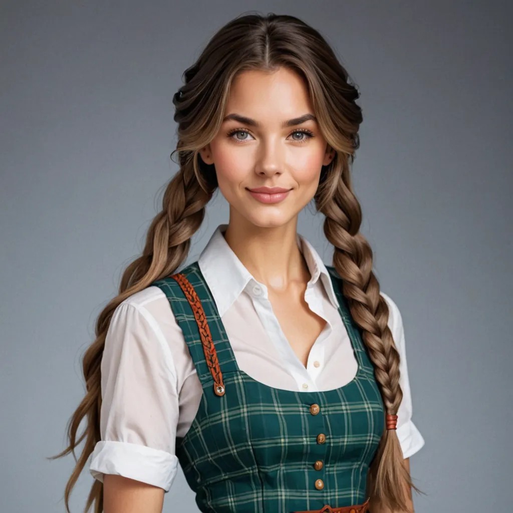 Braided Hair, Plaid Skirt Avatar Maker From Photo (Free Online & AI ...